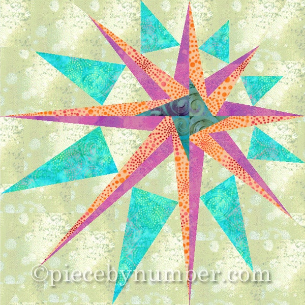 Nova Star Quilt Pattern - Etsy