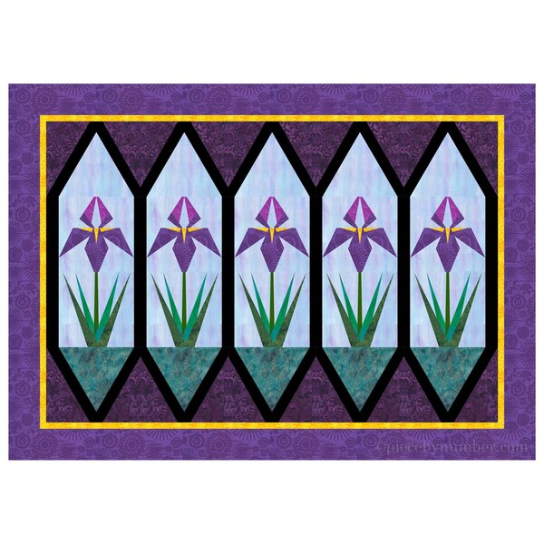Iris Quilt Pattern - Etsy