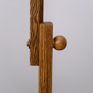 Rustic Street Lamp Style Floor Lamp - Solid Pine Wood, Adjustable ...