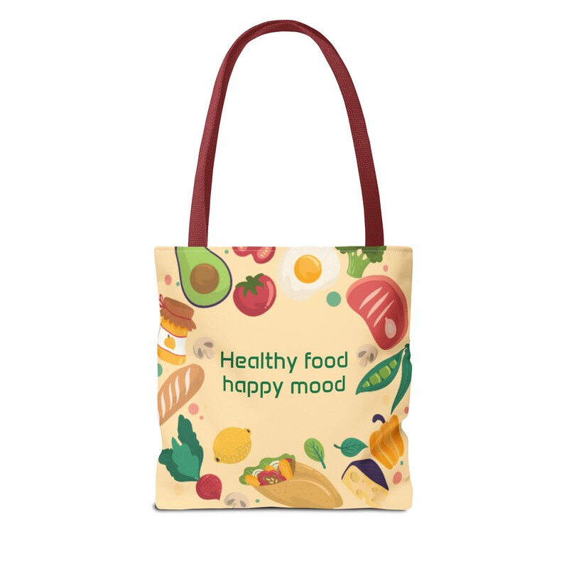 Positive Vibes Tote Bag: Colorful Shopping Bag, Travel Accessory - Etsy
