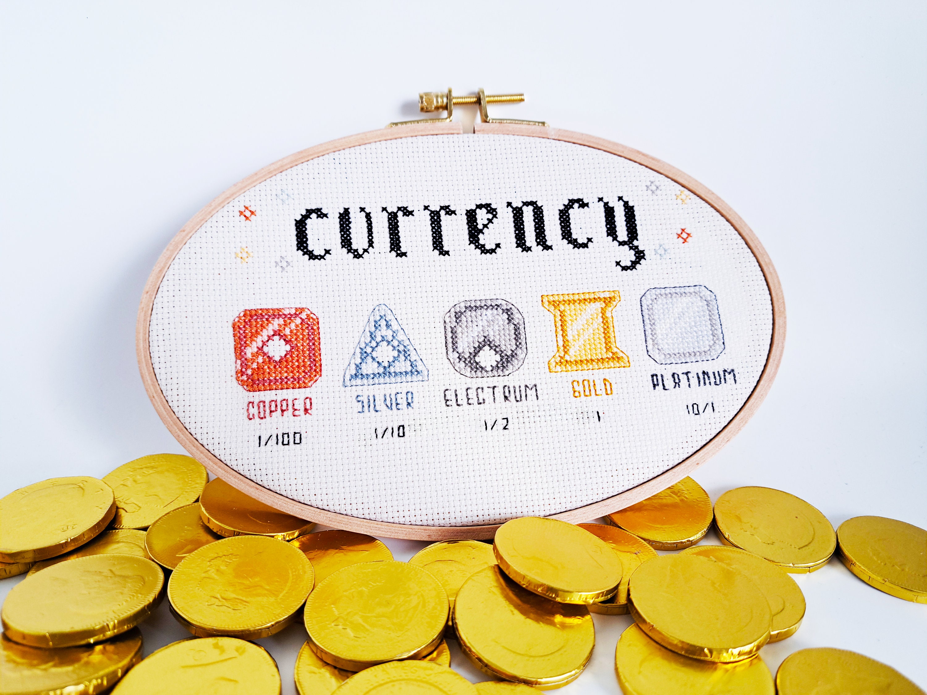 Dnd Currency Counted Cross Stitch Pattern PDF| DIY Craft | Gifts for ...