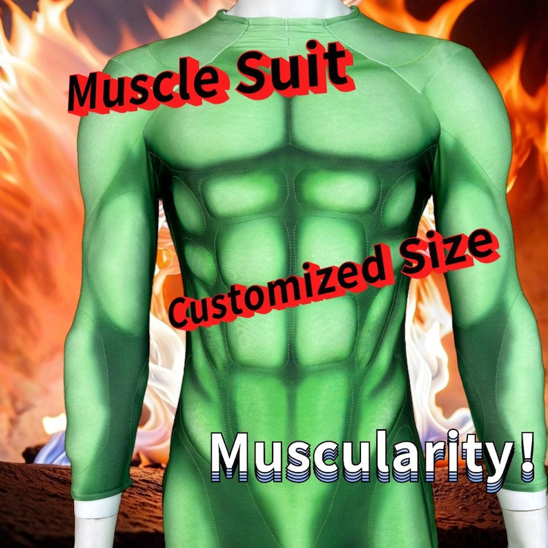 Personalized Custom Bodysuit,men's Superhero Muscle Costume,made to ...