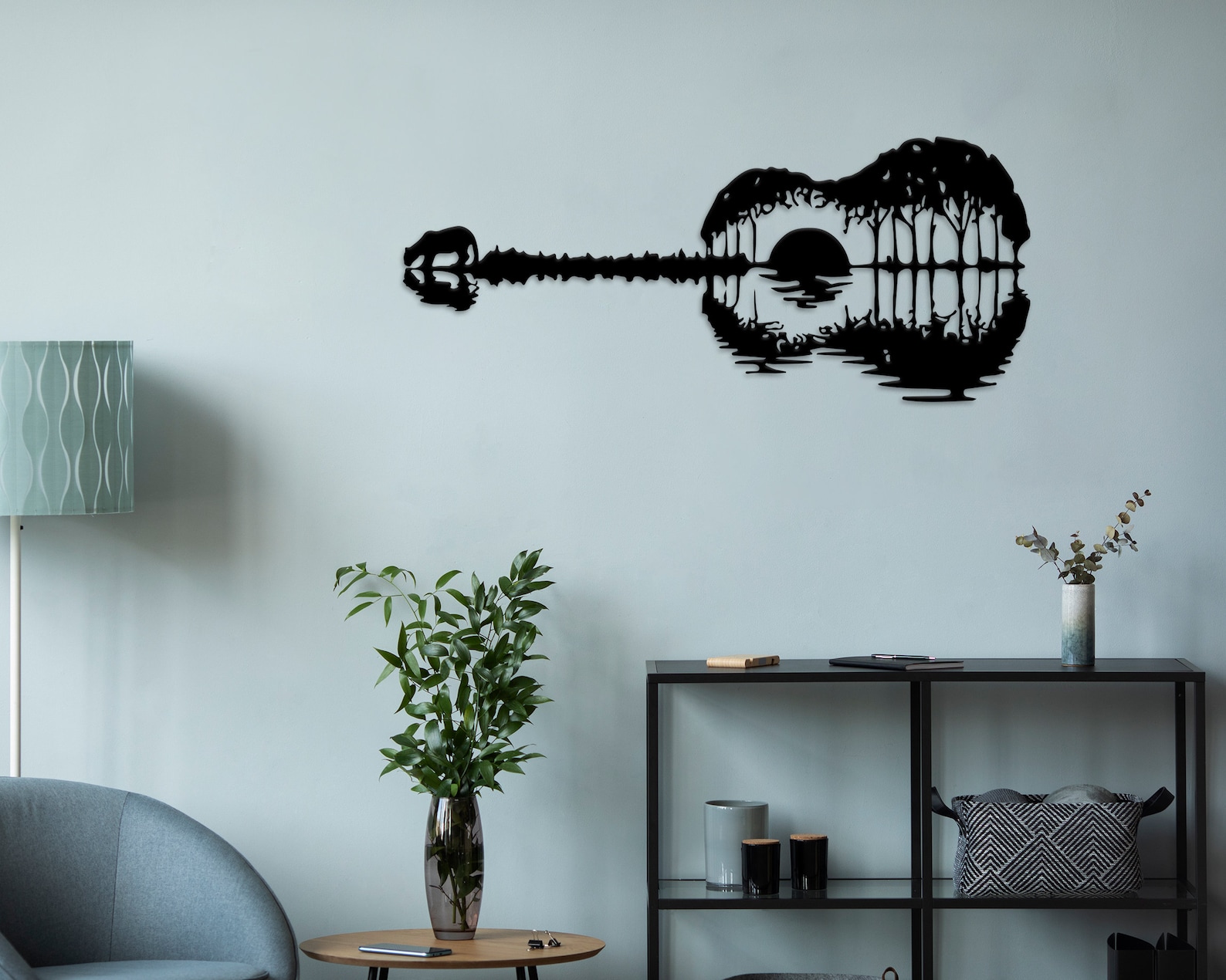 Sunset, Metal Wall Decor, Modern Wall Art, Geometric Design, Metal Wall ...