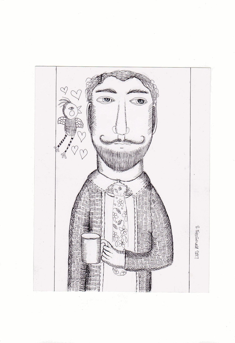 Color Your Own Digital Download Diy Paper Craft Paper Man | Etsy