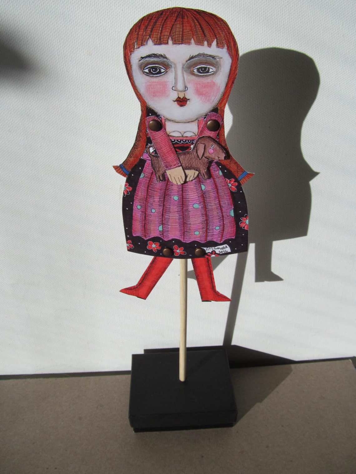 Digital Download Diy Papercraft Puppet Adult Art Doll Girl - Etsy Norway