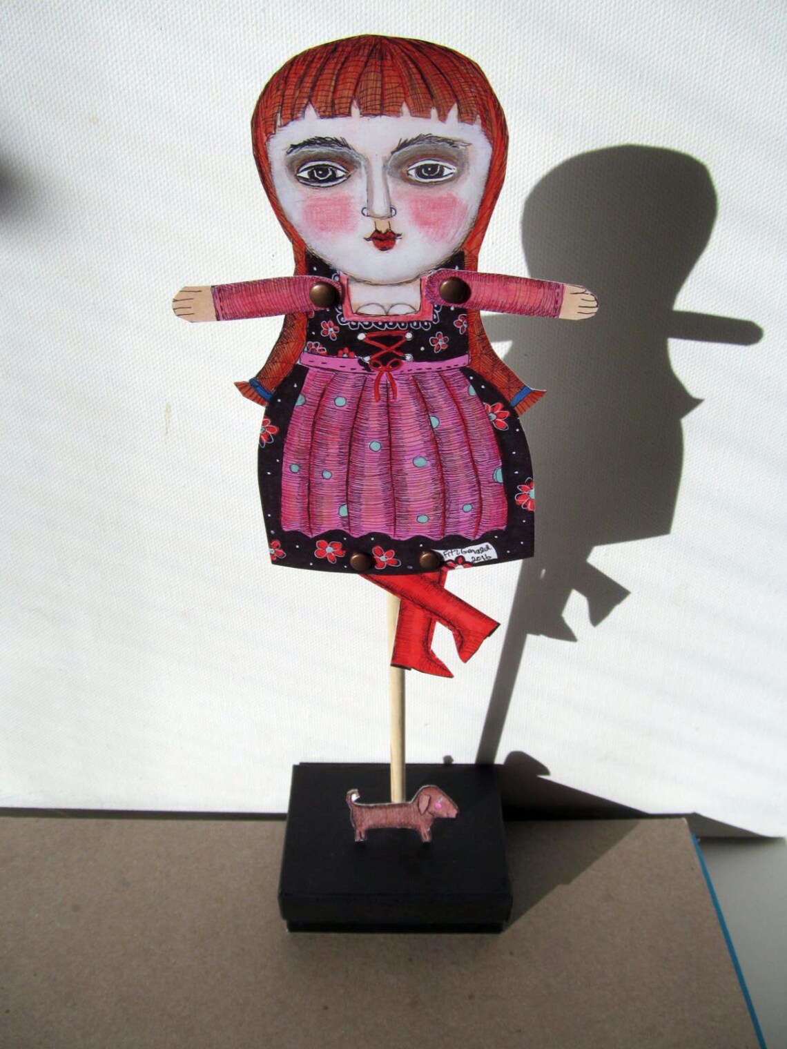 Digital Download Diy Papercraft Puppet Adult Art Doll Girl - Etsy Norway