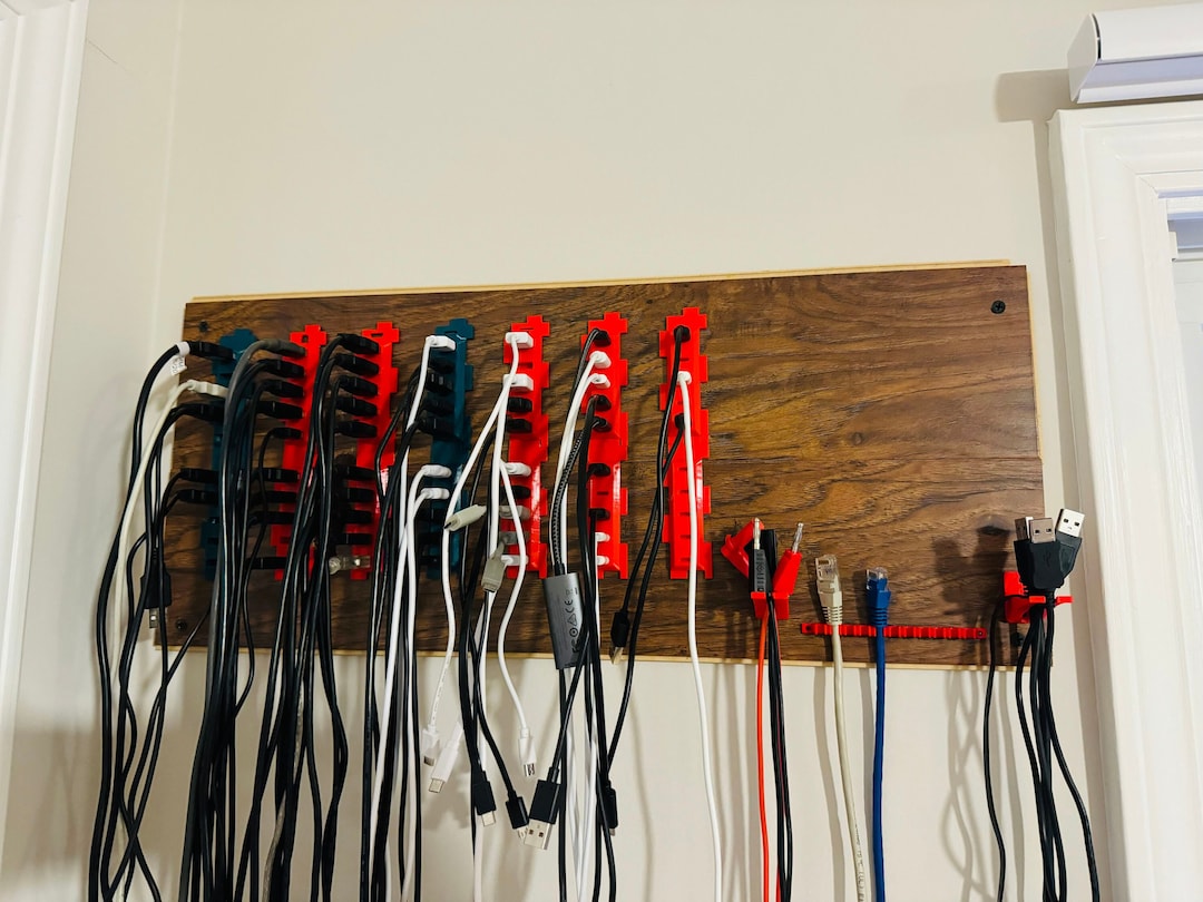 Wall-mounted USB Cable Organizer System - Etsy