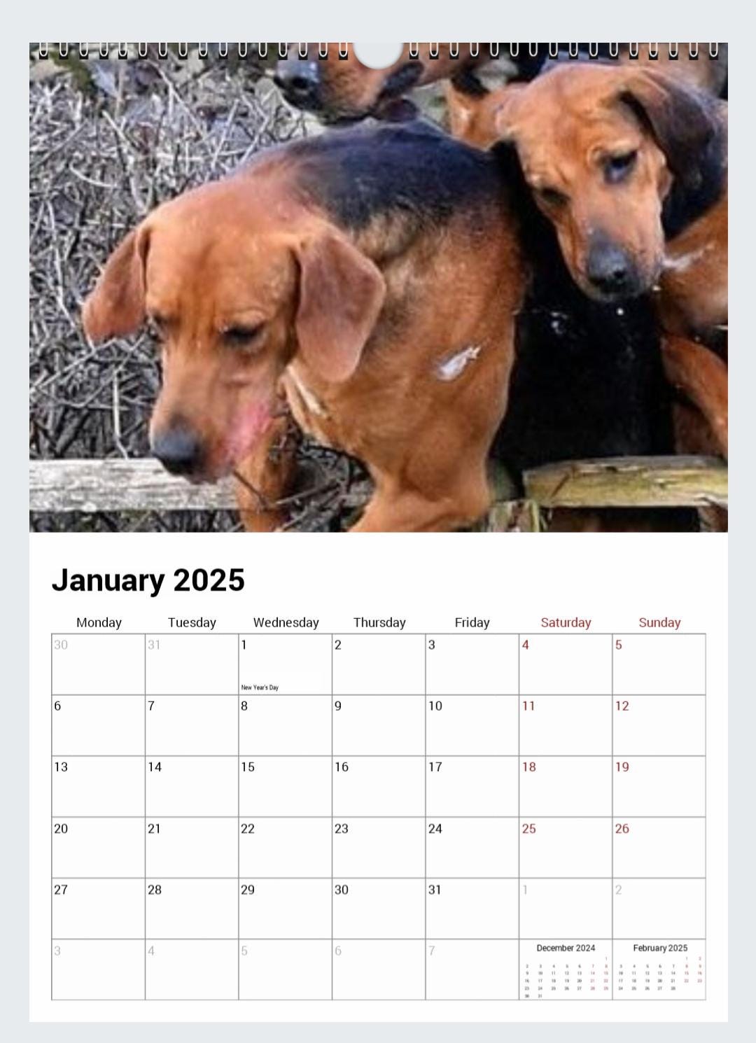 Personalised 2025 Hunt Club Calendars - Etsy