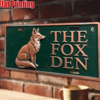 Custom Fox Metal Wall Art: Personalized Fox Den Sign - Etsy