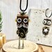 Cute Mini Steampunk Robot Key Chain Charms, Cool Wooden Robot Keyring ...