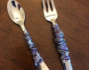 Glass utensils | Etsy