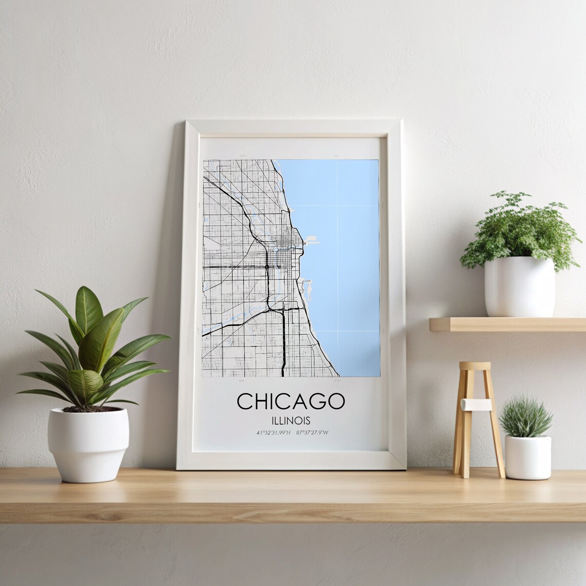 Custom City Street Map Poster With Grid, Choose Three - Etsy