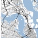 Custom City Street Map Poster With Grid, Choose Three - Etsy