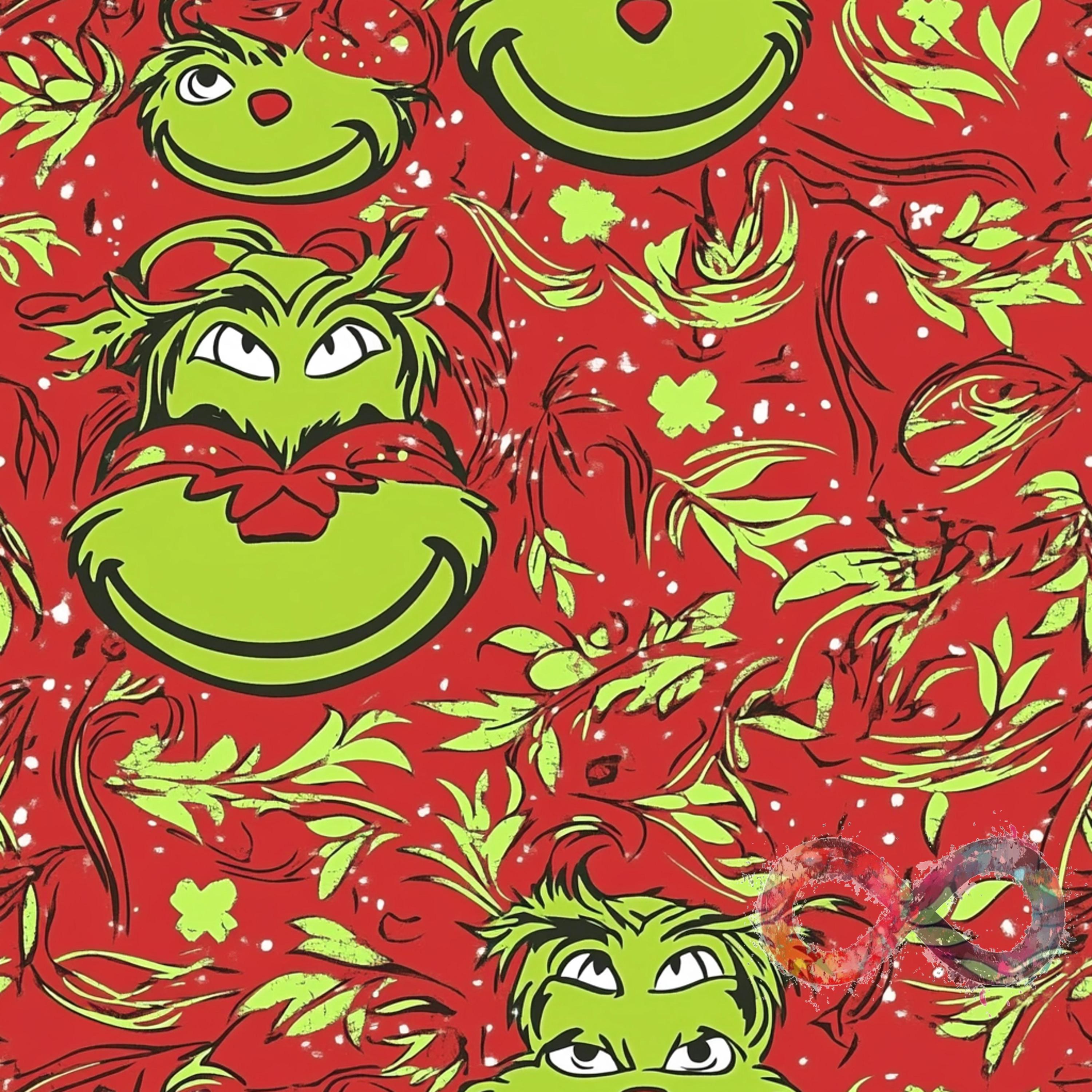 Grinchmas Theme Digital Patterns Christmas Clipart Collection - Etsy