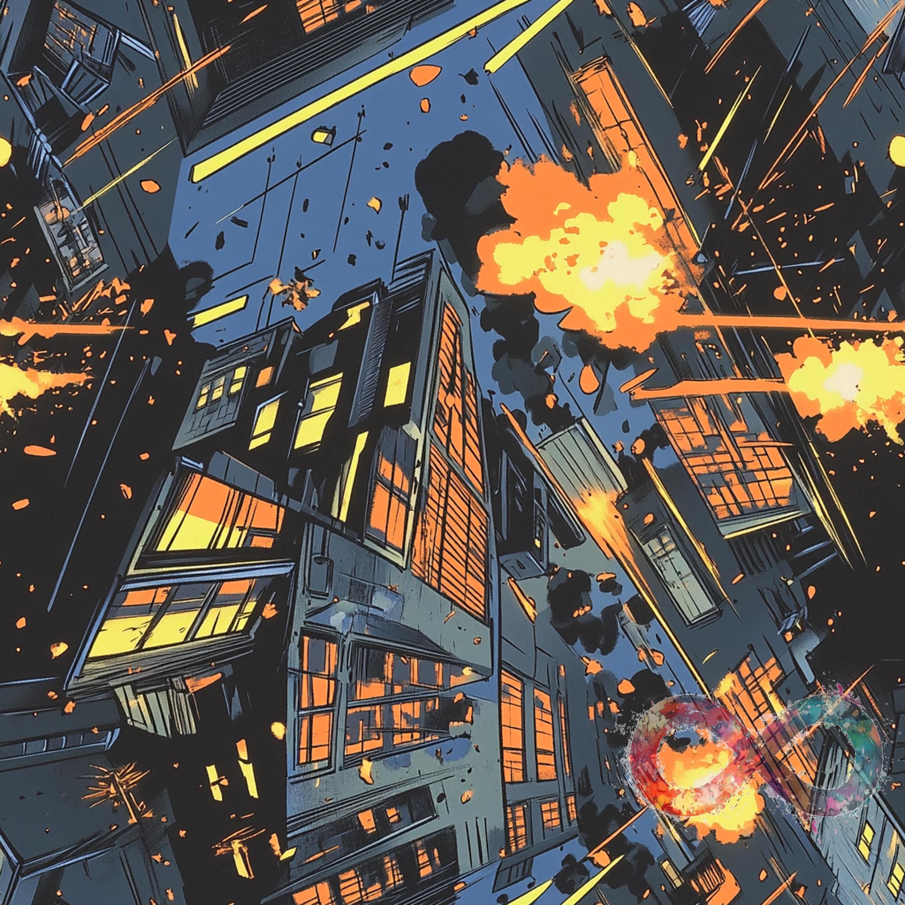 Comic Strip Backgrounds Cityscapes, Hideouts, Action Lines - Etsy