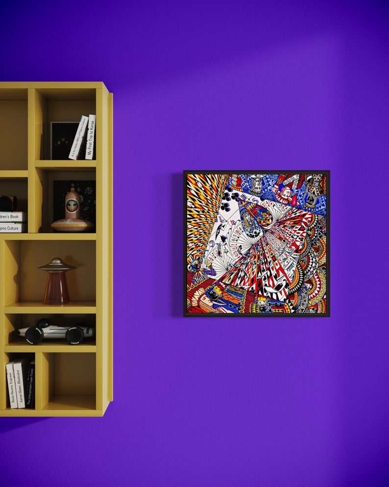 Playing Cards Themed Art Print - Etsy