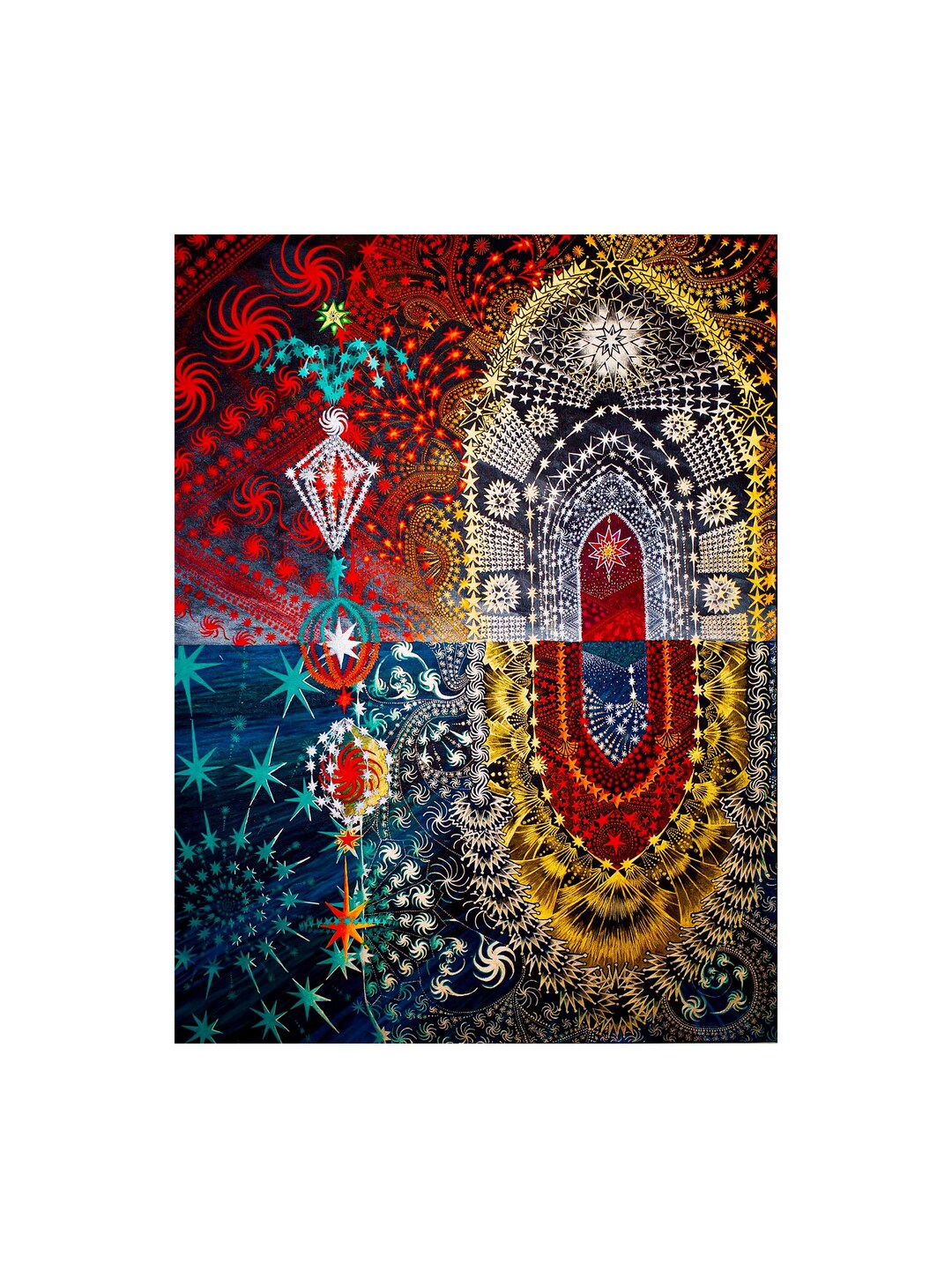 Geometric Star Universe Art Print - Etsy