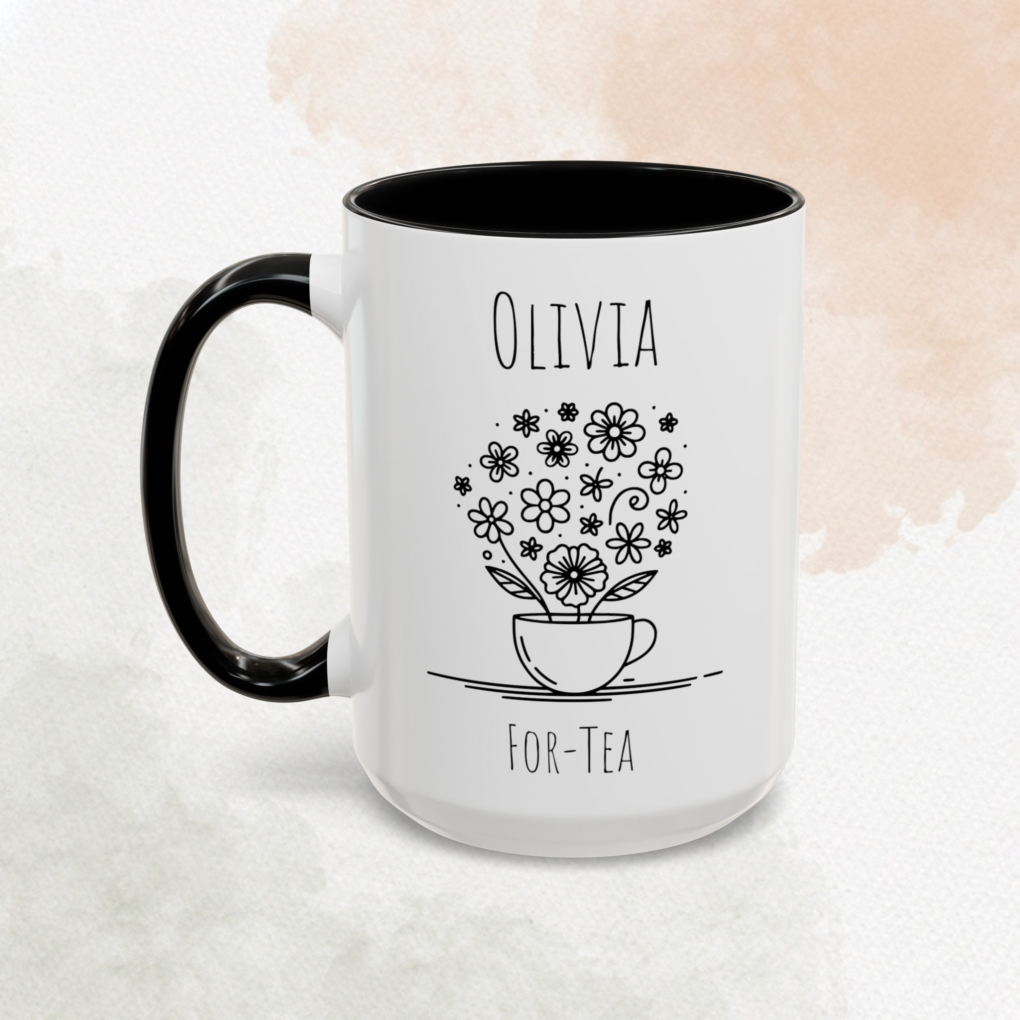 40th Birthday Present: FOR-TEA Mug, Wildflower 40th Birthday Mug ...