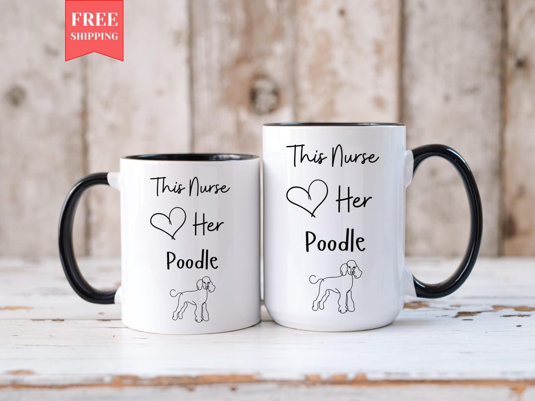 Nurse Gift, Poodle Gift, This Nurse Loves Her Poodle, Gift for Dog ...