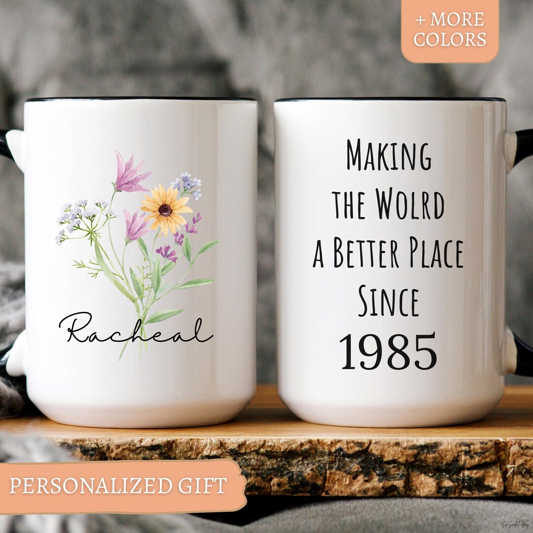 Mugs Personalized Happy 40th Birthday 40th Birthday Mug 40th Birthday ...
