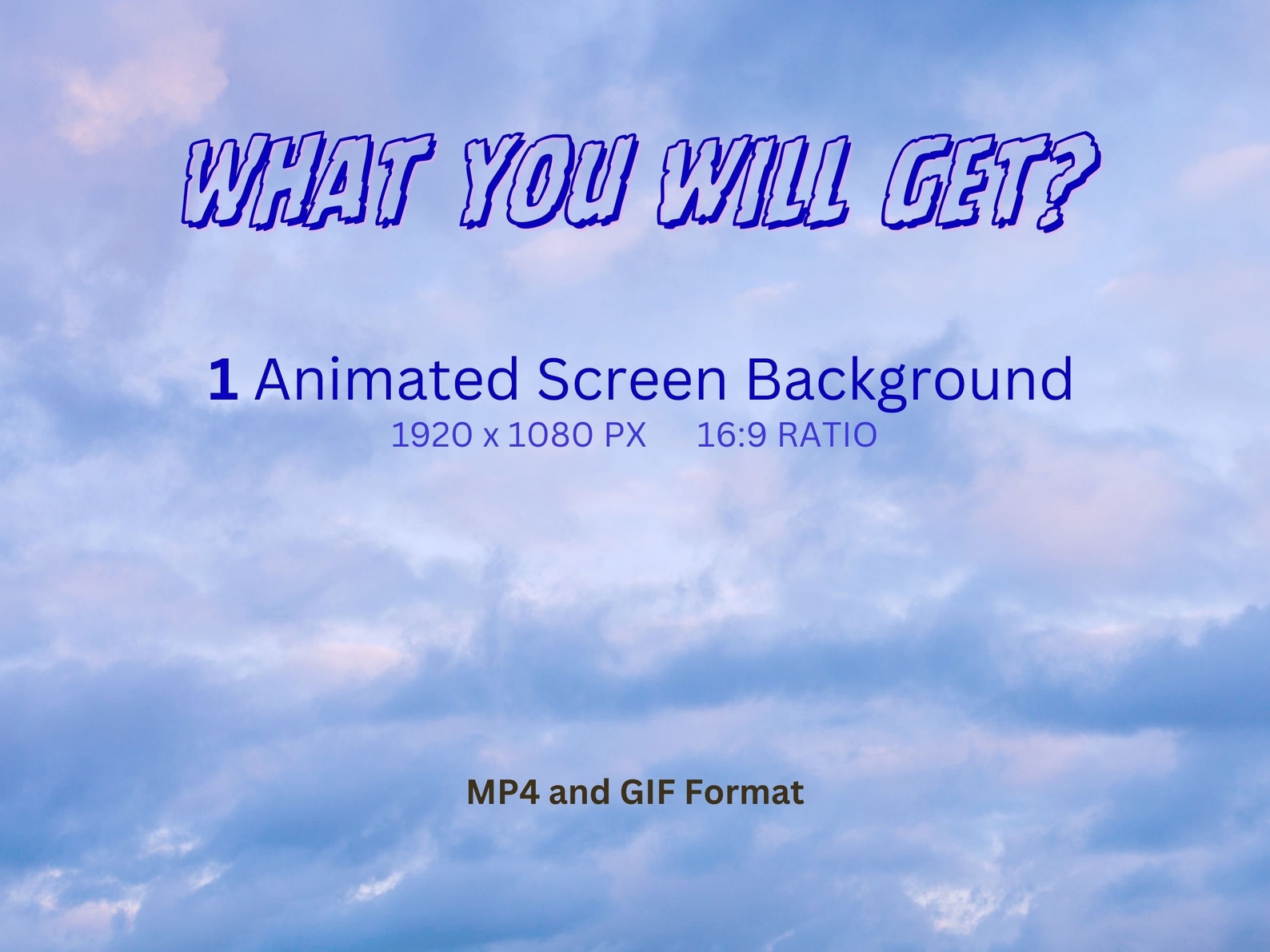 Twitch Animated Background Blue Twitch Background Overlay Vtuber Stream ...