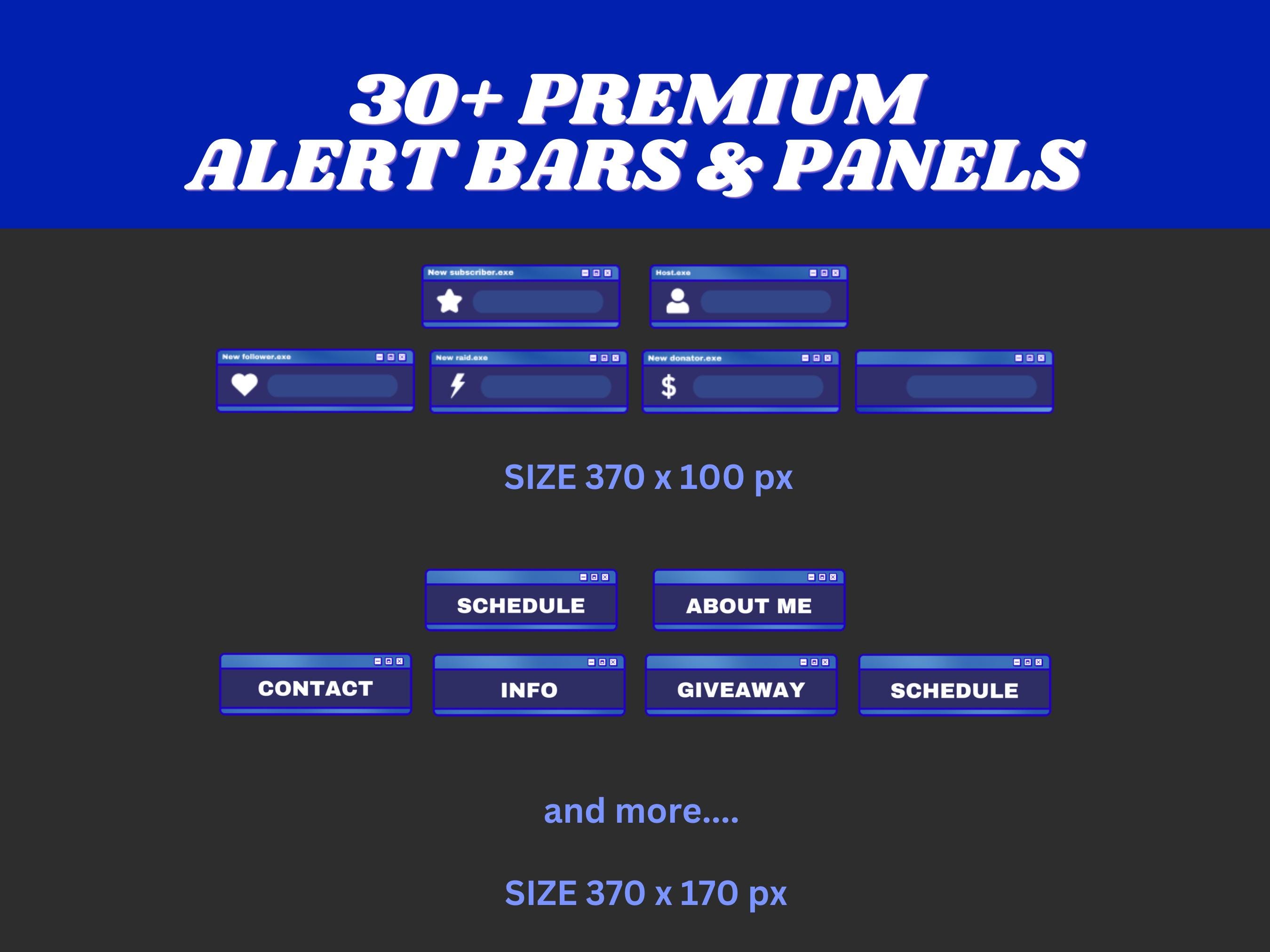 Animated Blue Twitch Overlay Blue Streaming Pack Blue Overlay Animated ...