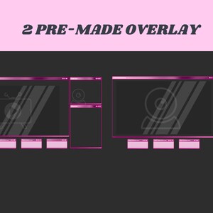 Pink Twitch Overlay Pink Stream Overlay Minimal Pack Pink Overlay Anime ...