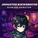 Witch Lair Animated Background Goth Twitch Purple Witch Room Overlay ...