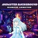 Vtuber Animated Background Witch Lair Stream Purple Witch Room Overlay ...