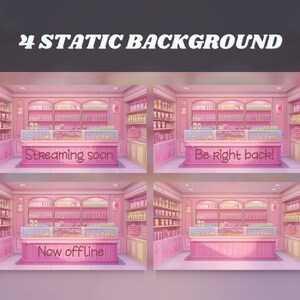 Cozy Animated Twitch Be Right Back Overlay Screen Cute Pink Animated ...