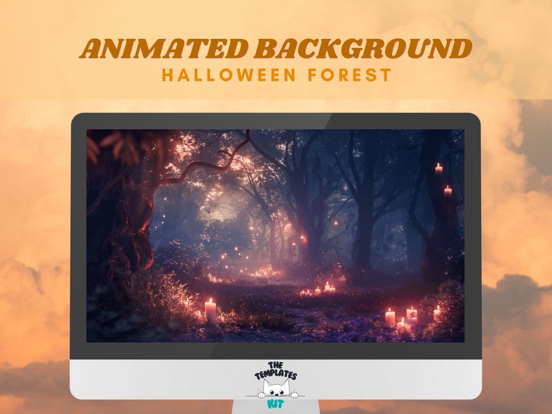 Haunted Halloween Background Animated Halloween Twitch Background ...