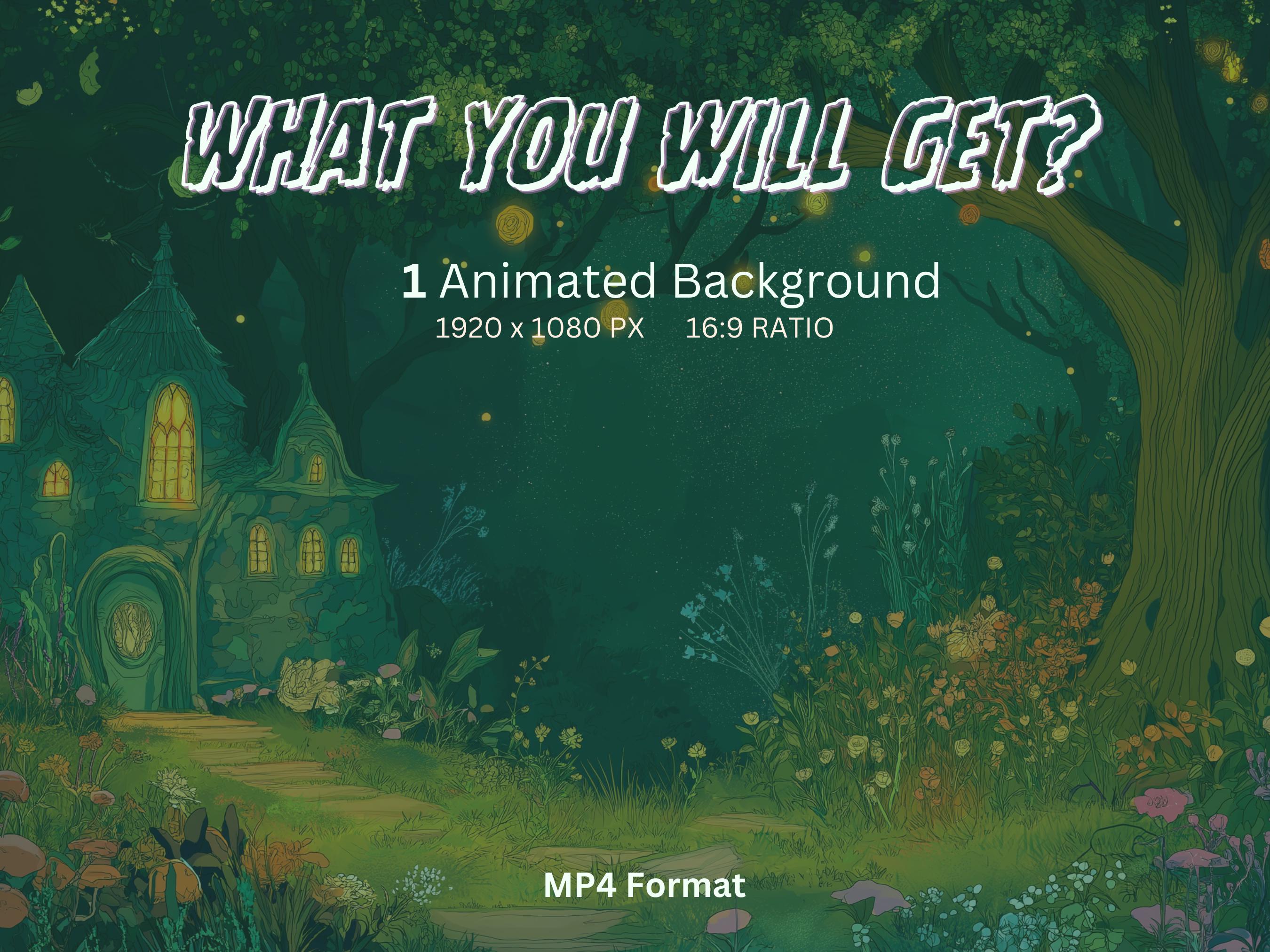 Magical Forest Animated Background Vtuber Forest Witch Lair Green Witch ...