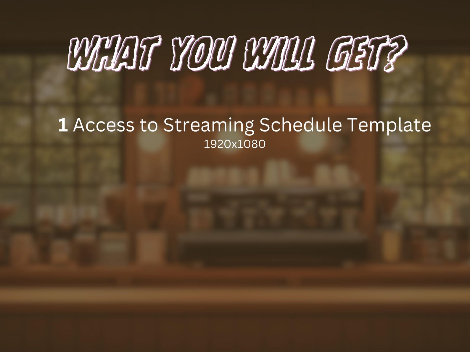 Cafe Twitch Stream Schedule Template Cafe Twitch Schedule Canva Weekly ...