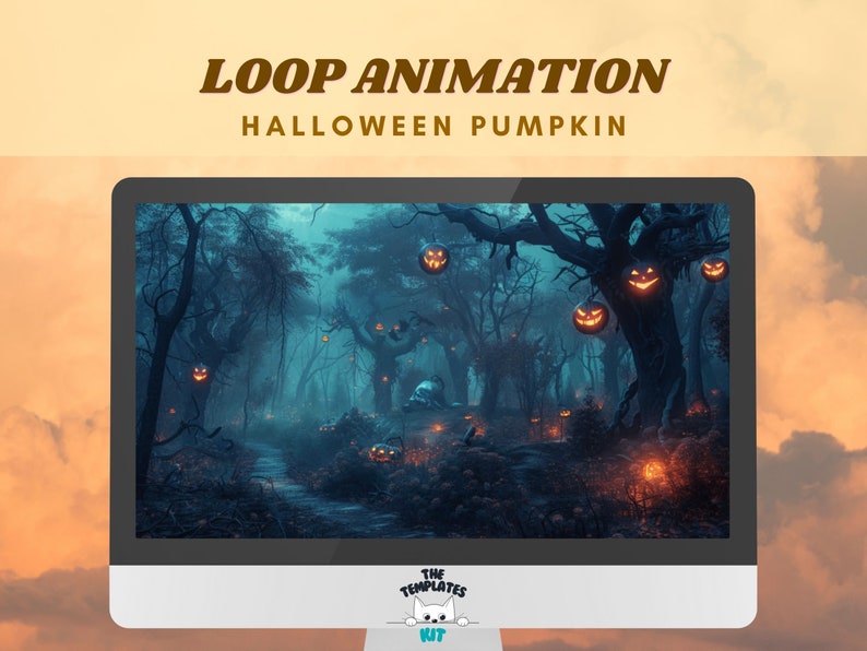 Halloween Animated Background Halloween Twitch Background Overlay ...