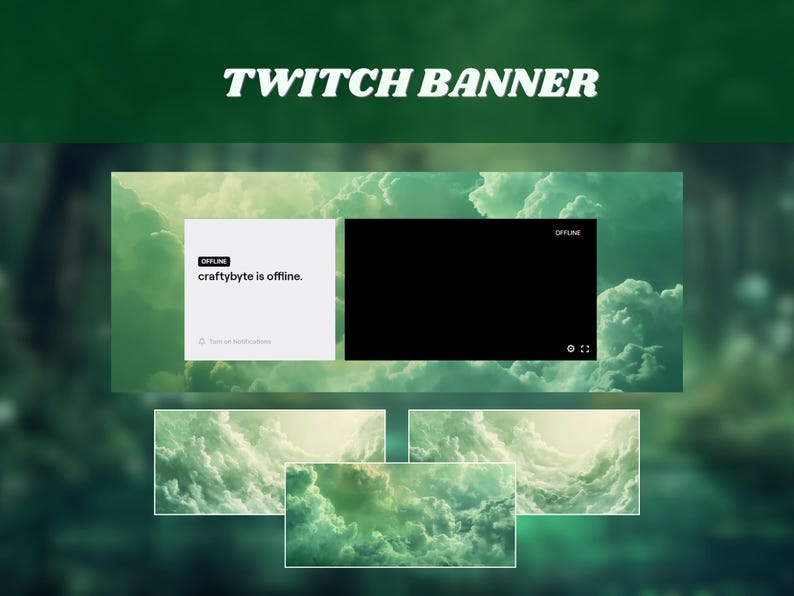 Green Twitch Overlay Forest Green Twitch Overlay Enchanted Twitch ...