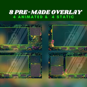 Vtuber Animated Background Magical Green Forest Witch Lair Green Witchy ...