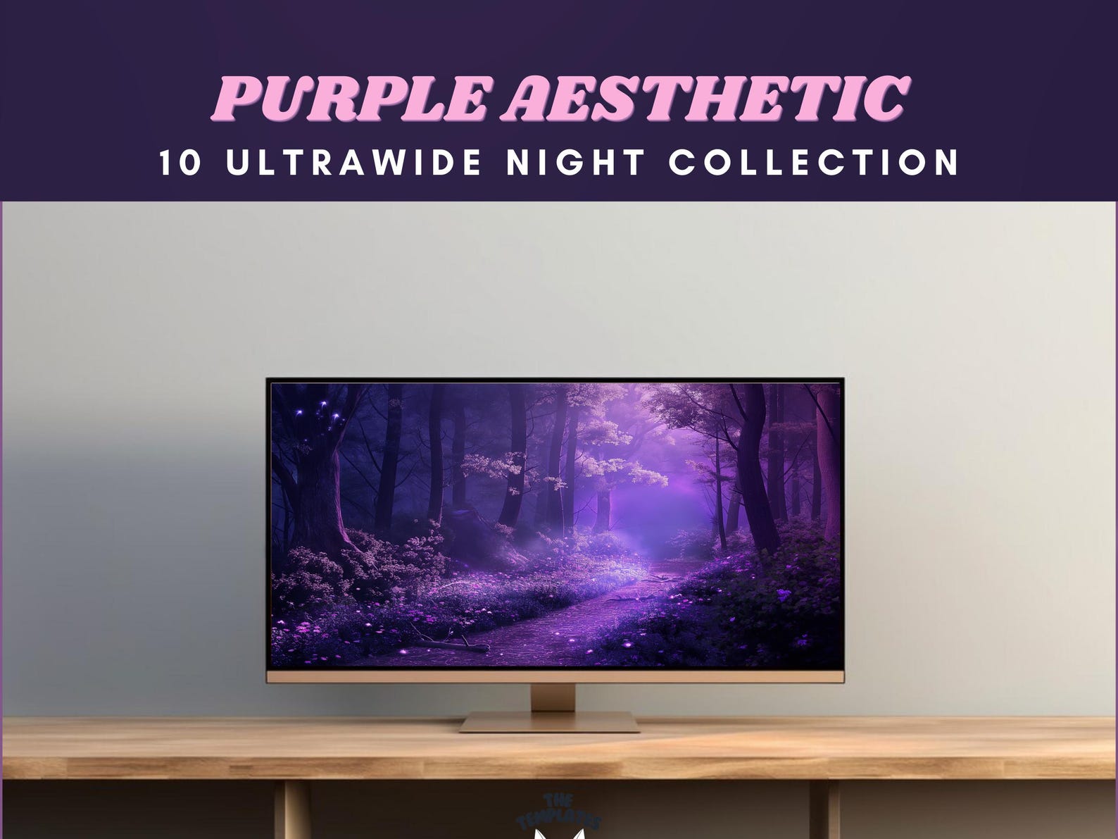 Purple Ultra Wide Wallpaper Purple Desktop Aesthetic Wallpaper Purple ...