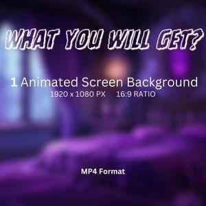 Vtuber Animated Background Gothic Witch Twitch Fantasy Stream Purple Overlay Vtuber Seamless ...