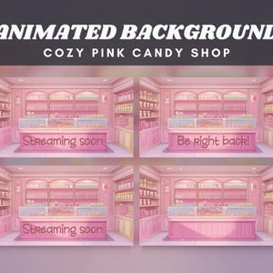 Cozy Animated Twitch Be Right Back Overlay Screen Cute Pink Animated ...