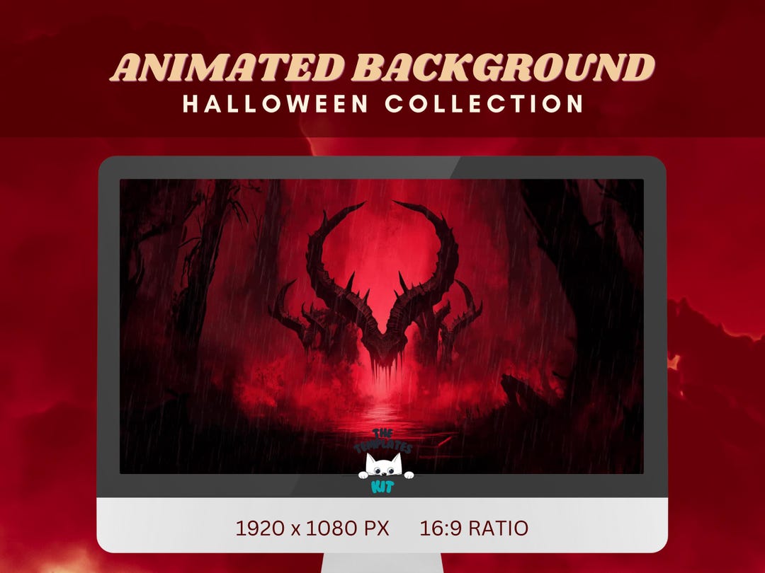 Diablo Animate Background Red Twitch Spooky Vtuber Model Scene ...