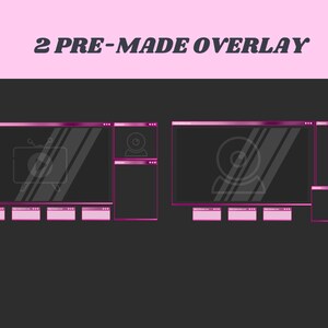 Animated Pink Twitch Overlay Pink Streaming Pack Pink Overlay Animated ...