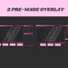 Animated Pink Twitch Overlay Pink Streaming Pack Pink Overlay Animated ...