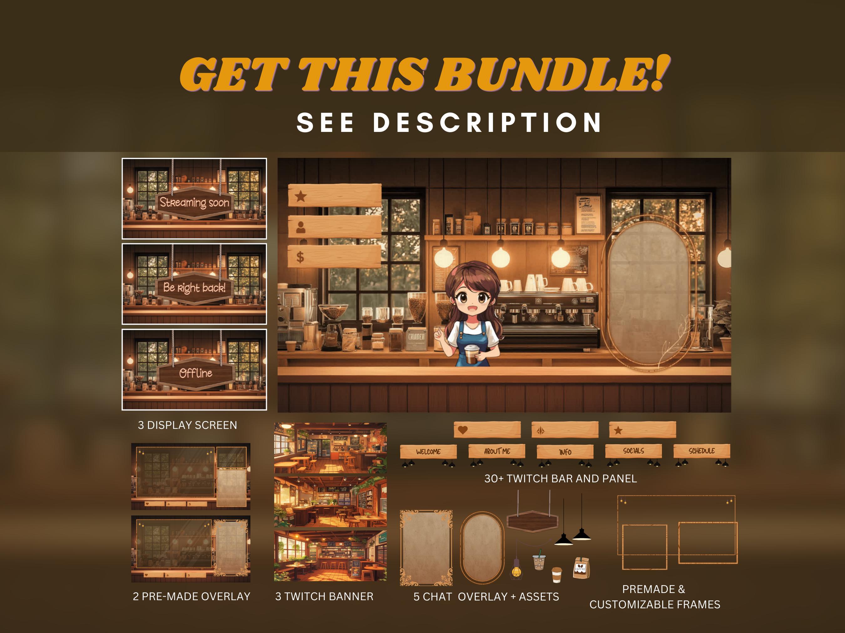 Vtuber Cafe Asset Background Lofi Cafe Vtuber Cafe Table Stream Pack ...