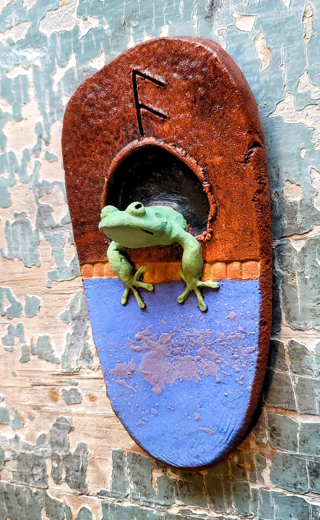 Frog Reliquary With Rune - Etsy