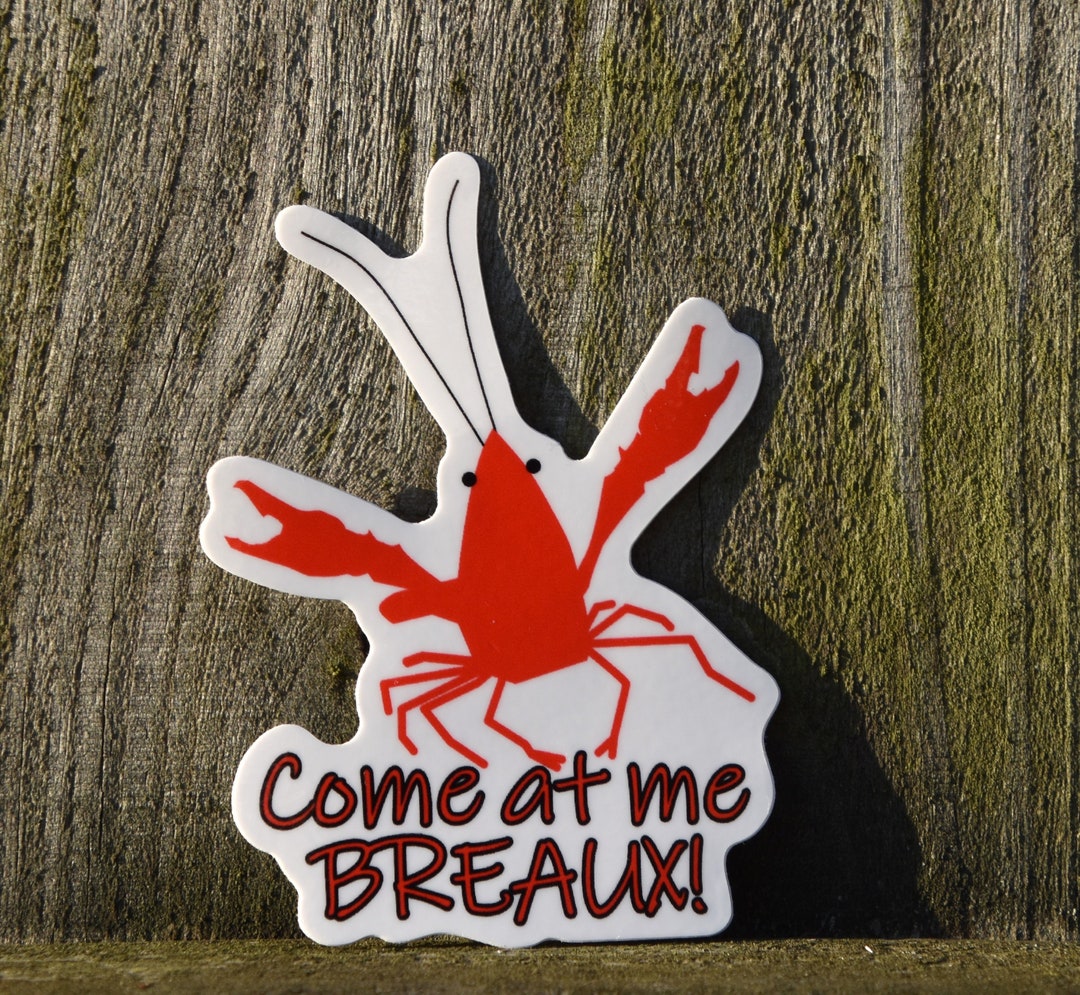 Feisty Crawfish Sticker | Weatherproof | Waterproof - Etsy