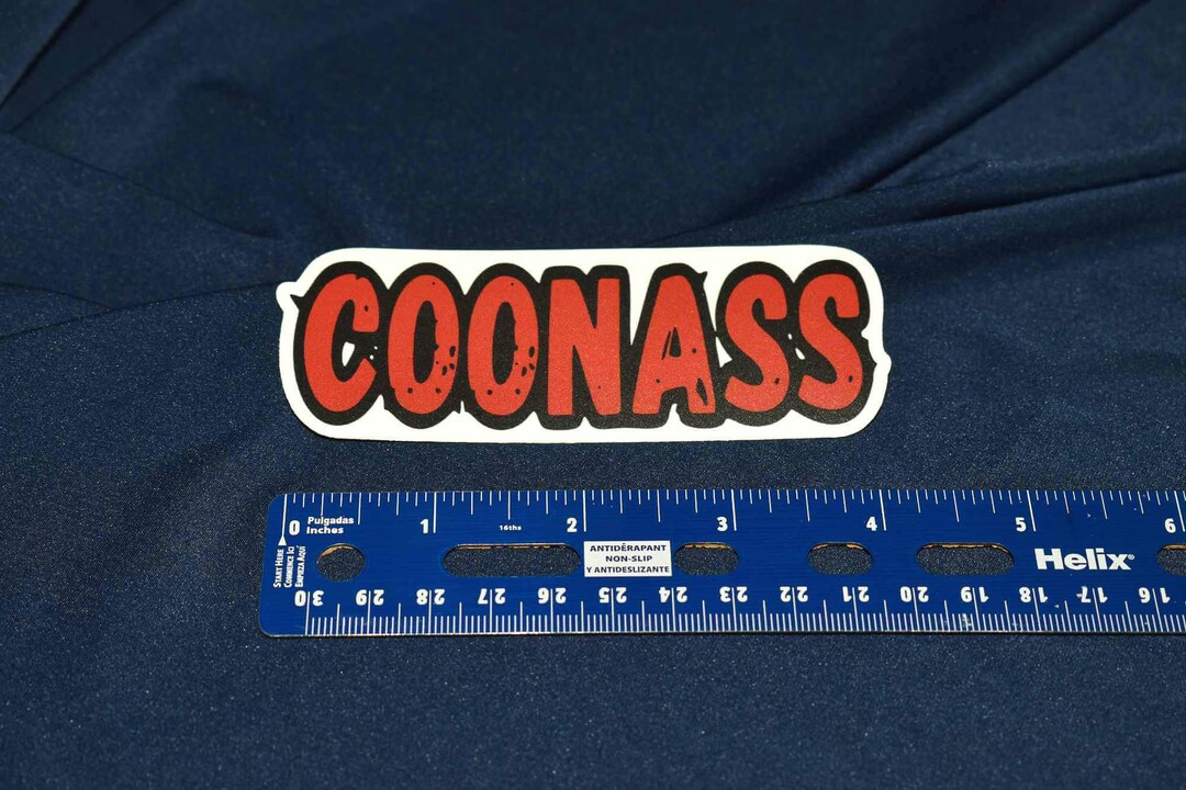 Coonass Vinyl Sticker - Etsy