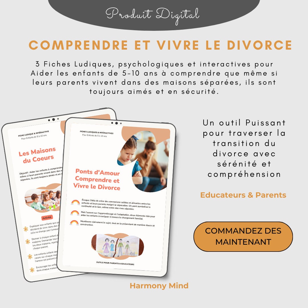 Psychological Educational Exercise Sheets Experiencing Divorce Emotion ...