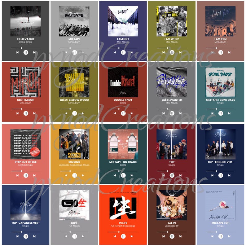 STRAYKIDS ALBUM COVER Prints (43) | Digital Download | Printable Kpop ...