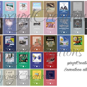 SEVENTEEN ALBUM COVER Prints (33) | Digital Download | Printable Kpop ...