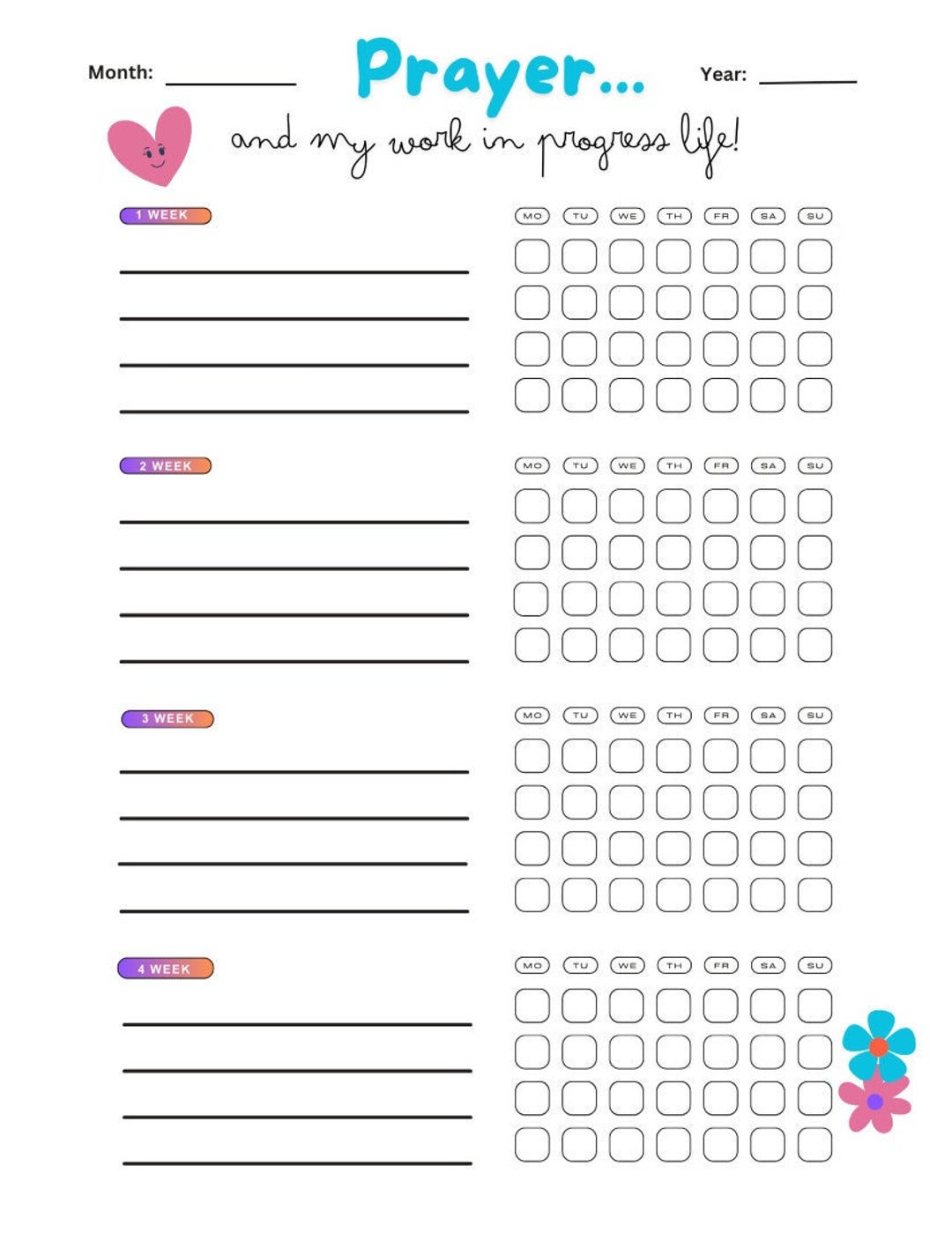 Prayer and Bible Study Organizer - Etsy